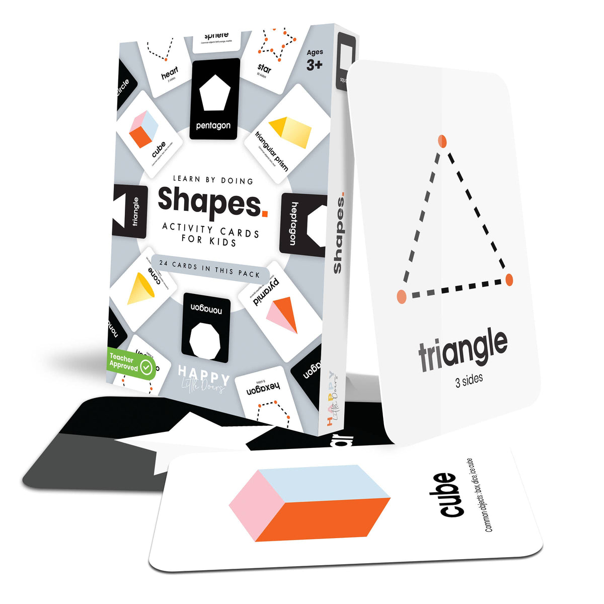 Shapes Activity Flashcards for Kids – Honey Bee Tees